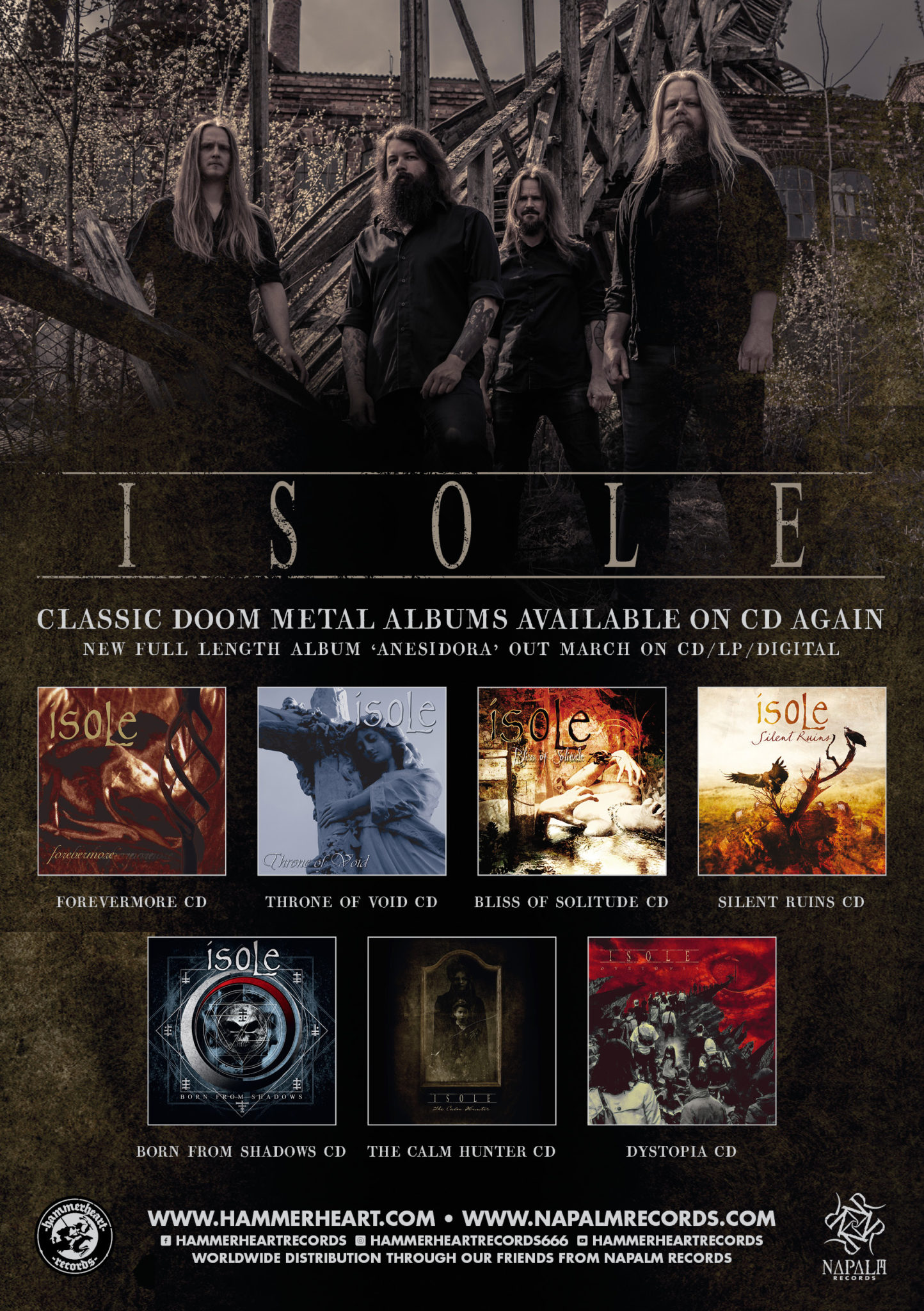 hammerheart – Isole’s “Forevermore” and “Throne of Void” available again on CD!