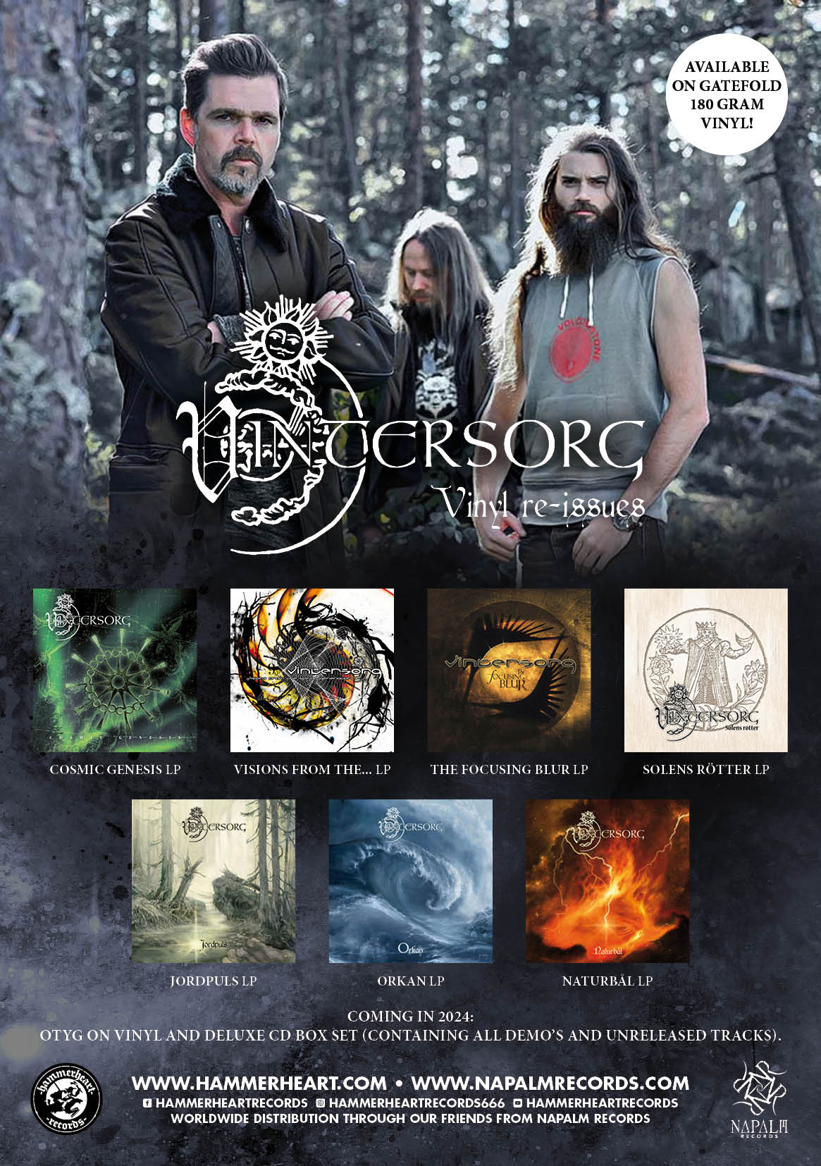 hammerheart – Vintersorg vinyl re-issues out now!